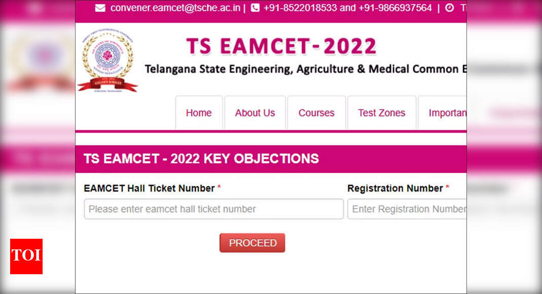 TS EAMCET Answer Key 2022 released for Agriculture, Medical on eamcet ...