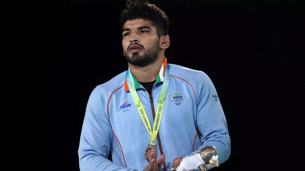 In Pics, CWG 2022: 'Gold' rush in wrestling on Day 9 | The Times of India