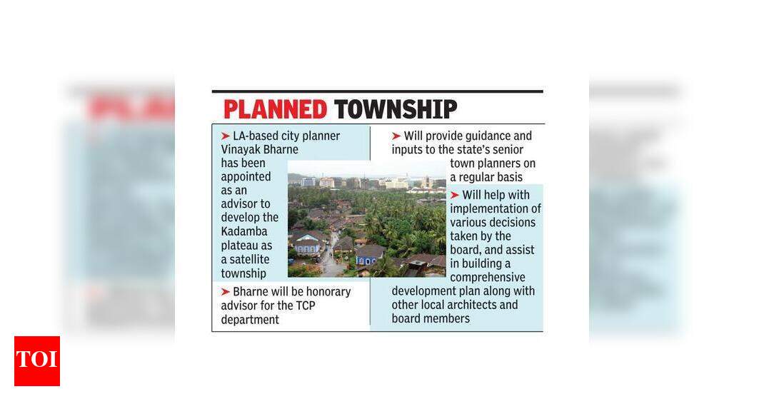 US-based city planner to guide TCP on devpt plans | Goa News - Times of ...