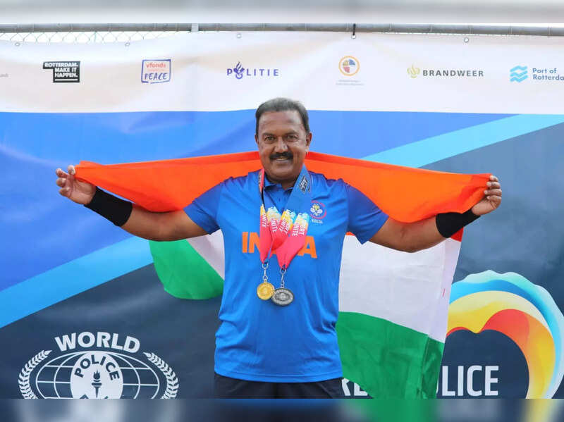 Bengaluru cop BNS Reddy wins gold at World Police and Fire Games ...