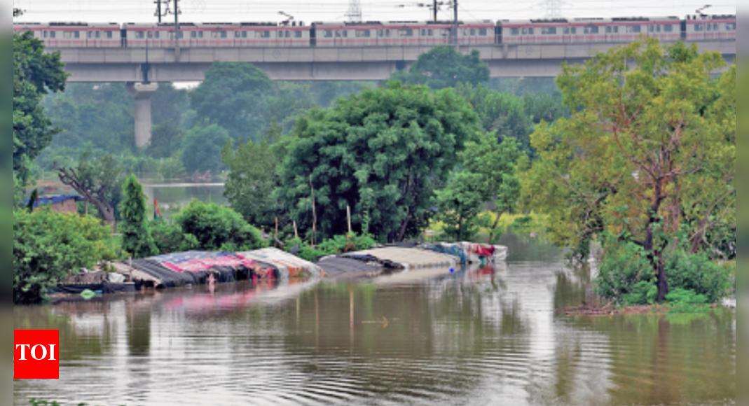 Yamuna: Delhi: Midnight surge in Yamuna Khadar belt leads to rush for ...