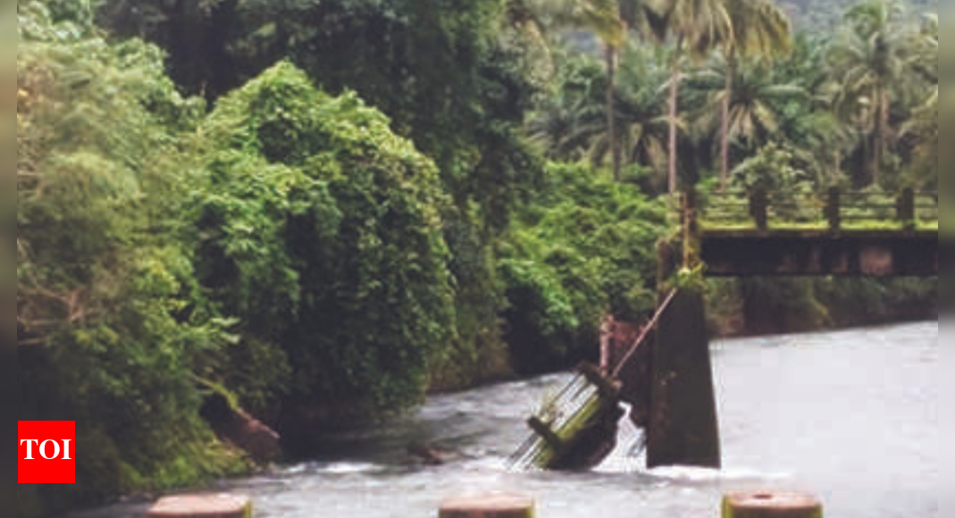 Keri: Portuguese-era bridge collapses in Keri-Sattari | Goa News ...