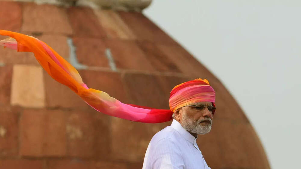 PM Narendra Modi's turbans on Independence Day over the years | The ...