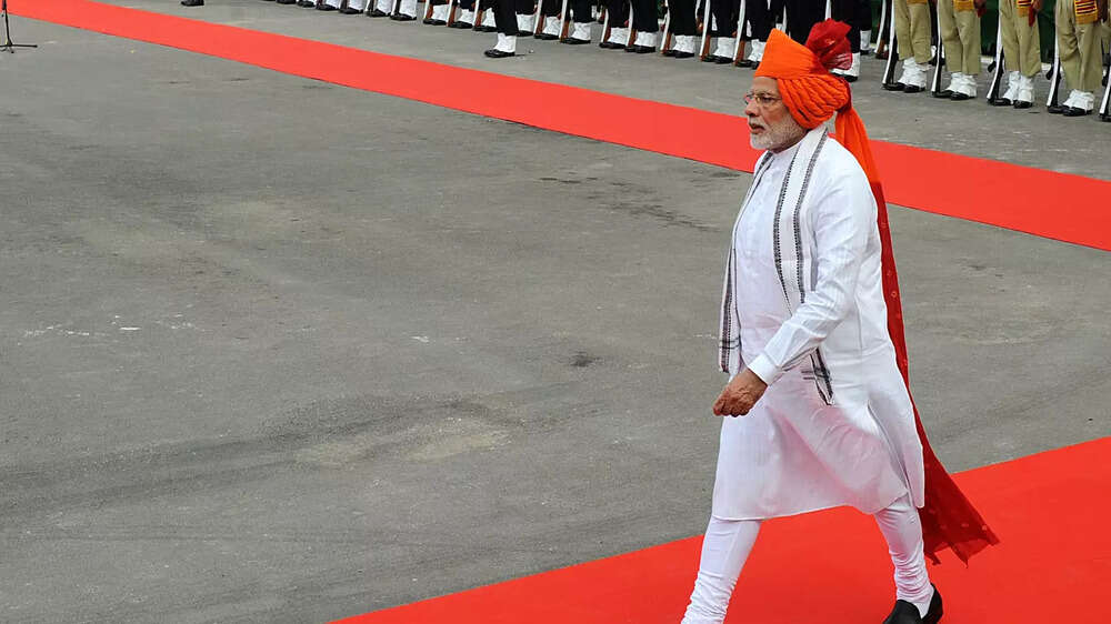 PM Narendra Modi's turbans on Independence Day over the years | The ...