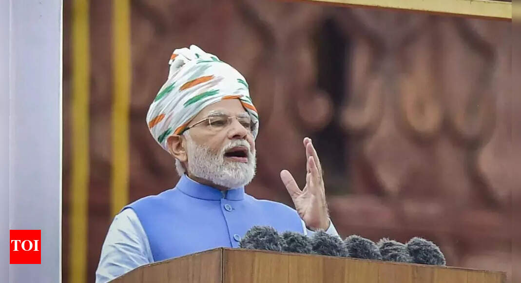 Pm Modi: PM Modi's Independence Day speech: Key points | India News ...
