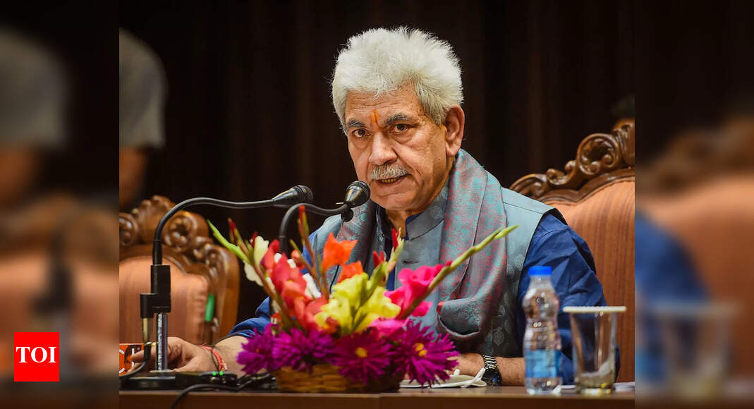 History of turmoil behind Jammu & Kashmir: Lieutenant governor Manoj ...