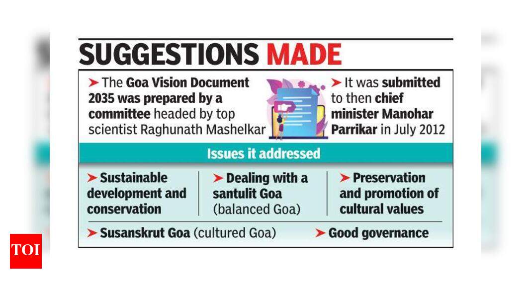 10 yrs after submission, govt examines relevance of Goa Vision Document ...