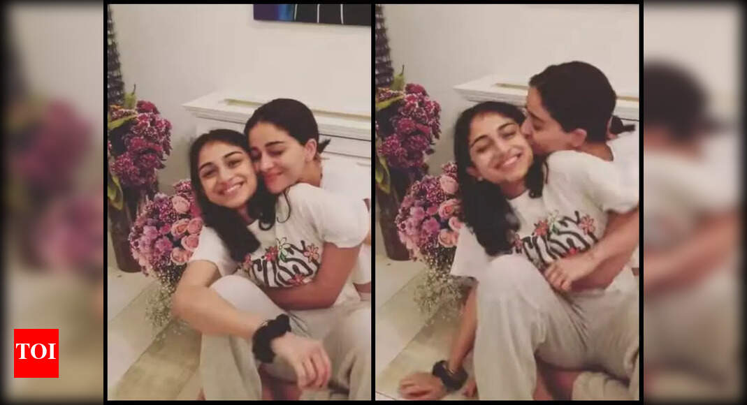 Ananya Panday gets emotional as sister Rysa Panday leaves for ...