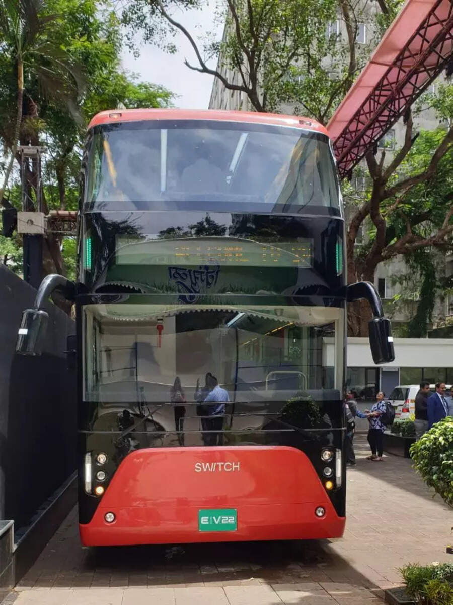 Switch Mobility unveils India's first electric double-decker bus ...