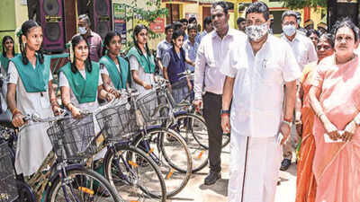 Free Cycle A Tool To Promote Girls’ Edu: Ptr | Madurai News - Times of India