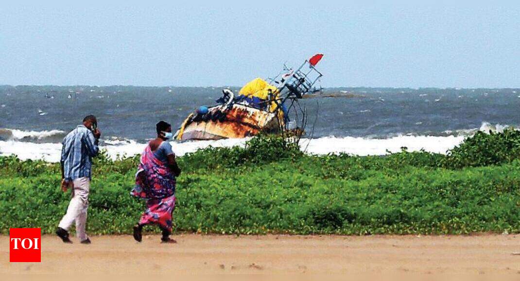 Trawler capsizes off Miramar beach, all 37 crew onboard safe | Goa News ...