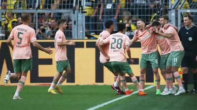Werder stun Dortmund with three late goals for 3-2 comeback win | Football News - Times of India