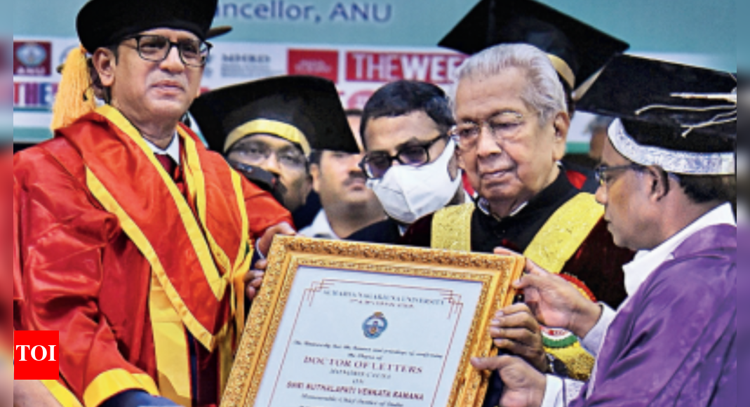 Ramana: Jagan Hosts Lunch For Cji Ramana | Vijayawada News - Times of India