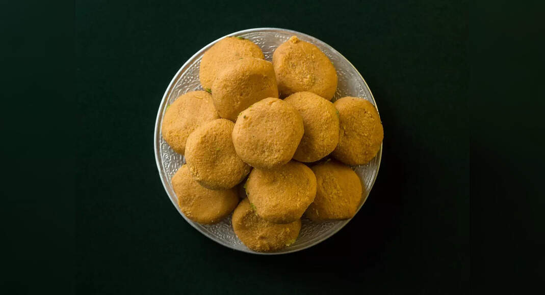 Besan Peda Recipe: How to make Besan Peda Recipe at Home | Homemade ...