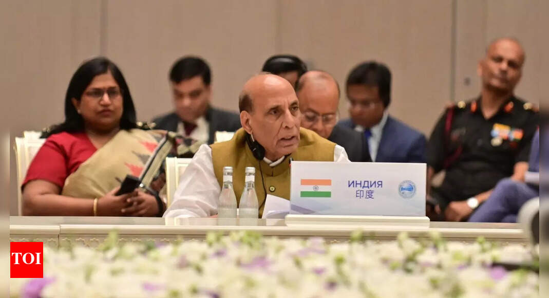 Rajnath Singh calls upon SCO to fight terrorism unitedly | India News - Times of India