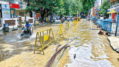 Chennai: Delayed SWD work leaves Montieth Road inundated | Chennai News ...