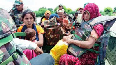 Army, SDRF carry out rescue ops in Udaipur | Udaipur News - Times of India