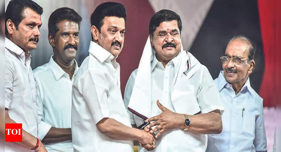 Aiadmk, Dmdk, Bjp Cadres Jump Ship, Join Dmk | Coimbatore News - Times of India