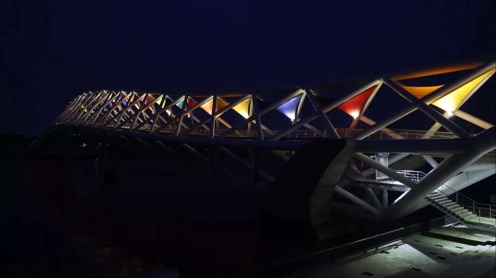 In pics: Atal Bridge at the iconic Sabarmati riverfront | The Times of ...