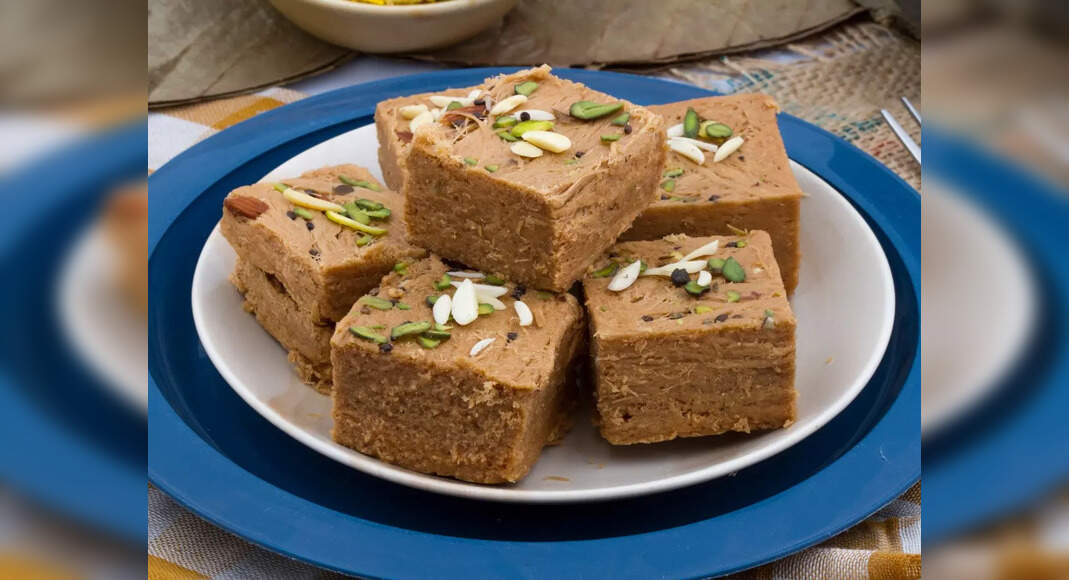 Churma Barfi Recipe: How to make Churma Barfi Recipe at Home | Homemade ...