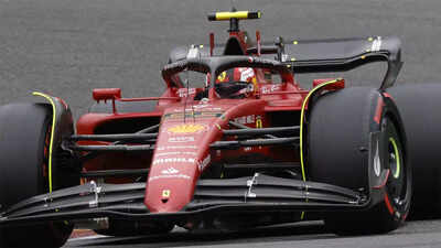 Ferrari's Carlos Sainz claims pole for Belgian Grand Prix | Racing News - Times of India