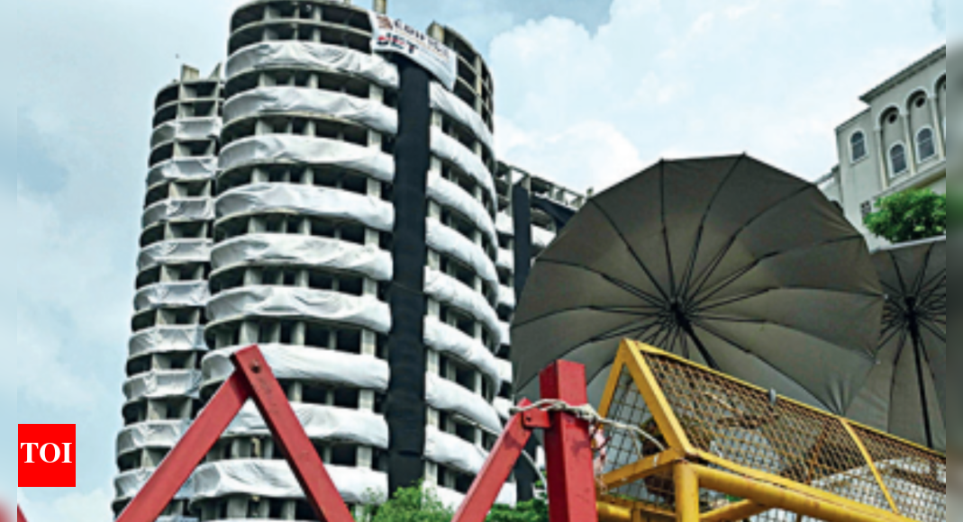 Explosive finale: Twin towers set to fall today in Noida | Noida News ...