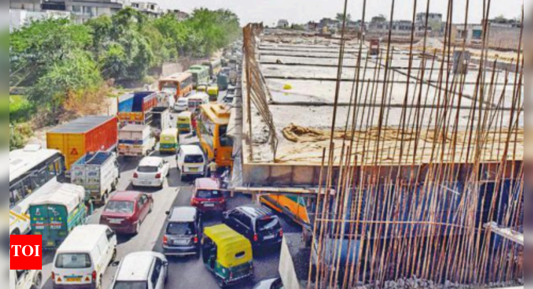 Ashram flyover easing travel between Delhi & Noida may open in November ...