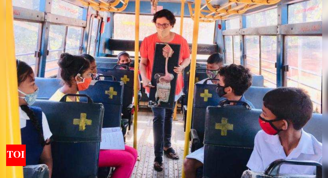 Goa: National award winner headmistress turned bus into classroom for ...