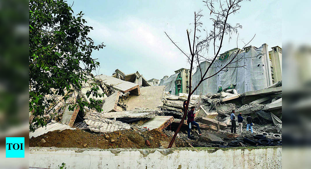 Where Twin Towers Stood, A Sprawling Garden Next | Noida News - Times ...