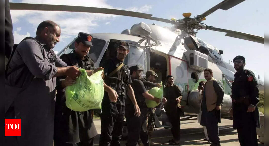 Pakistan: International aid reaches flood-ravaged Pakistan - Times of India