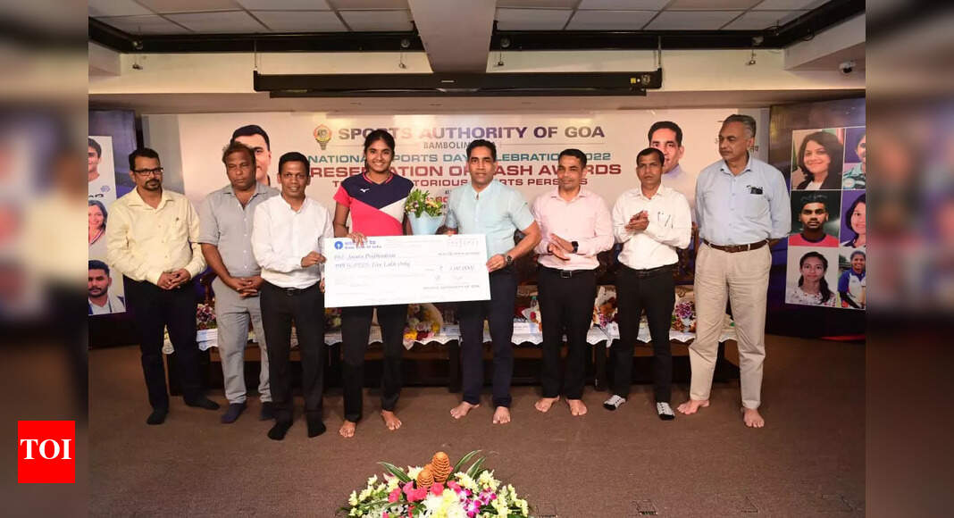 SAG rewards Goa’s medal winners | Goa News - Times of India