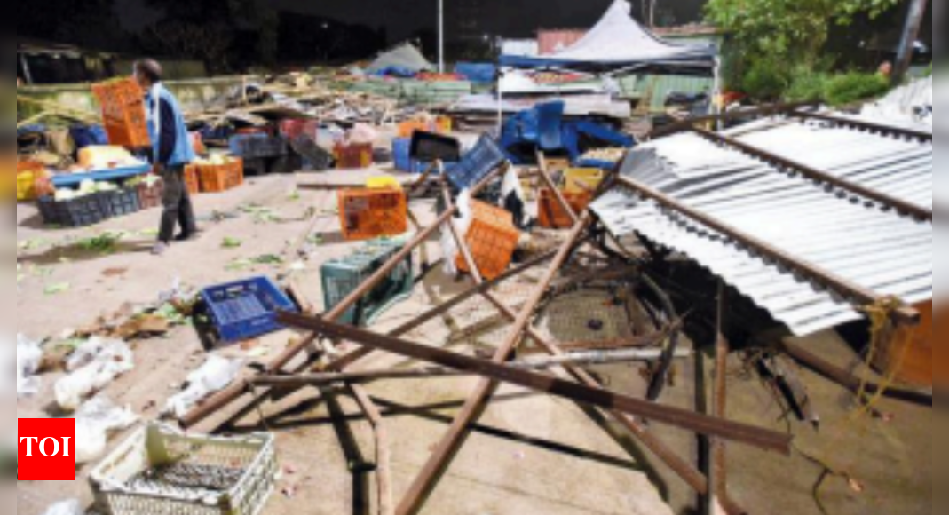 Pune: Illegal structures in Karvenagar green zone razed in second phase of PMC action | Pune ...