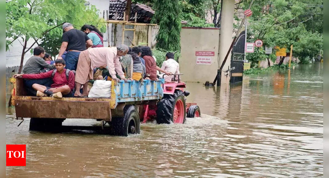 Stranded People Rescued, One Washed Away | Hubballi News - Times of India