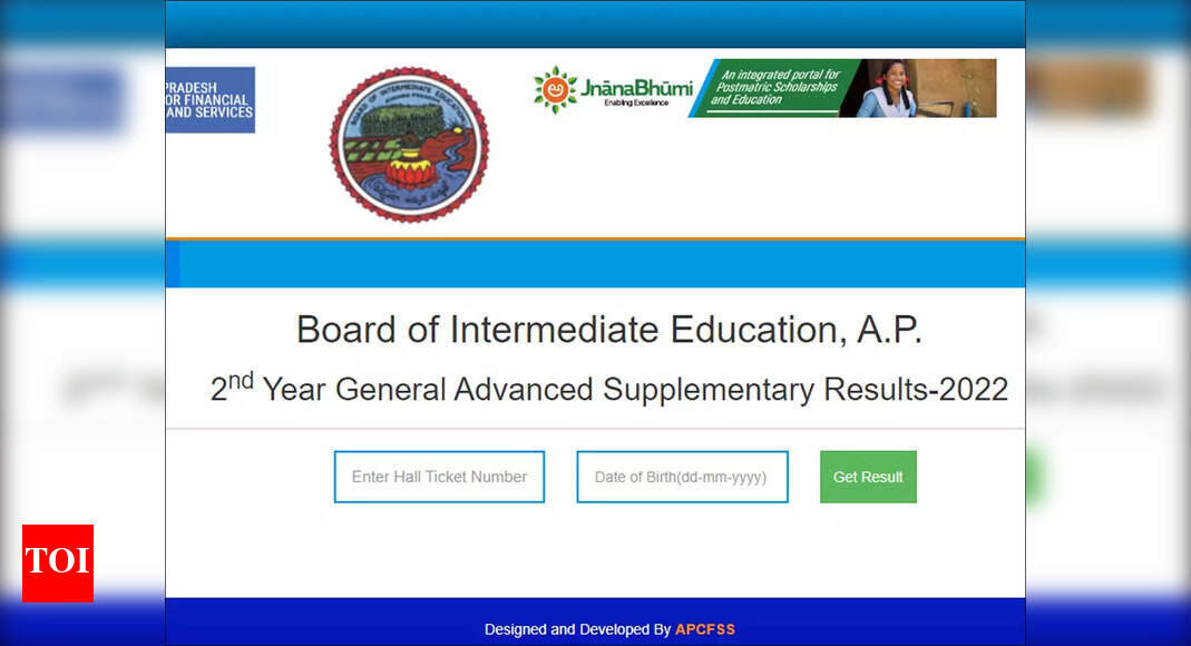 AP Inter Results: BIE AP Inter supply result 2022 announced at bie.ap ...