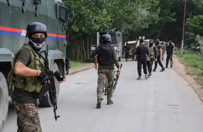 2 LeT terrorists neutralised in encounter in J-K's Shopian | India News - Times of India