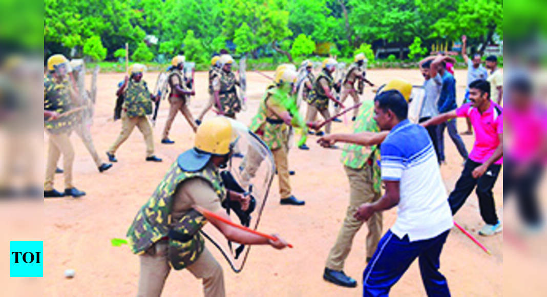 Police Check Readiness To Control Riot Situation | Coimbatore News ...