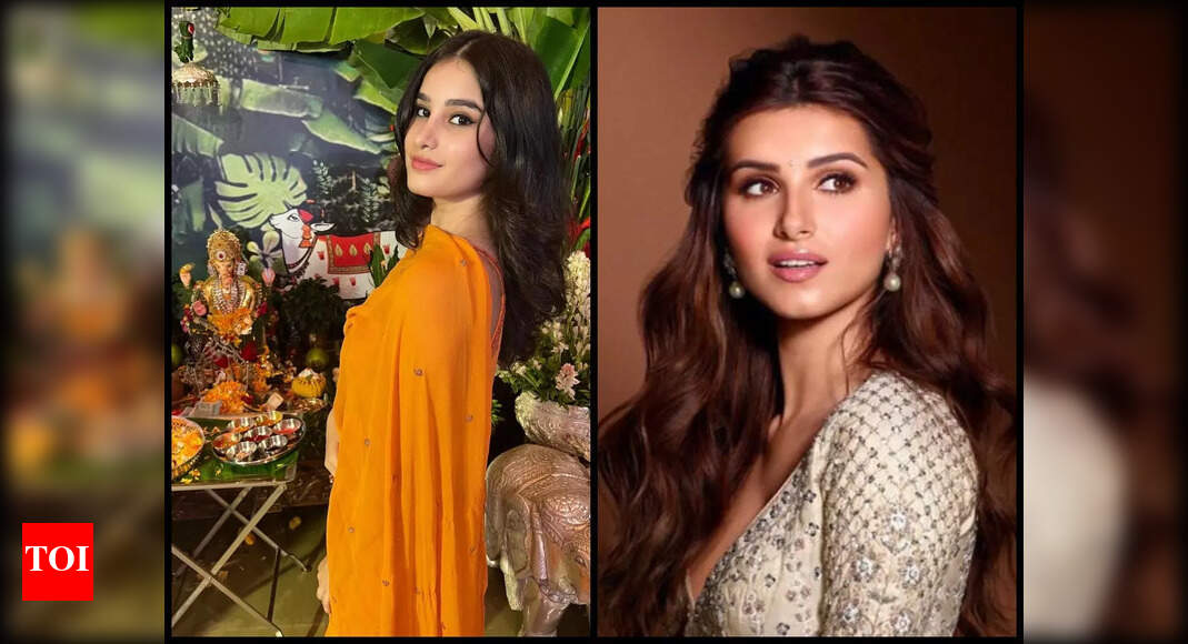 Raveena Tandon's daughter Rasha dons a traditional outfit for Ganesh ...