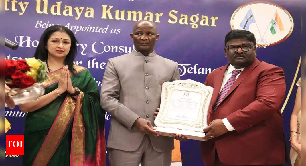 Shetty Sagar appointed Botswana honorary consul in Telangana ...