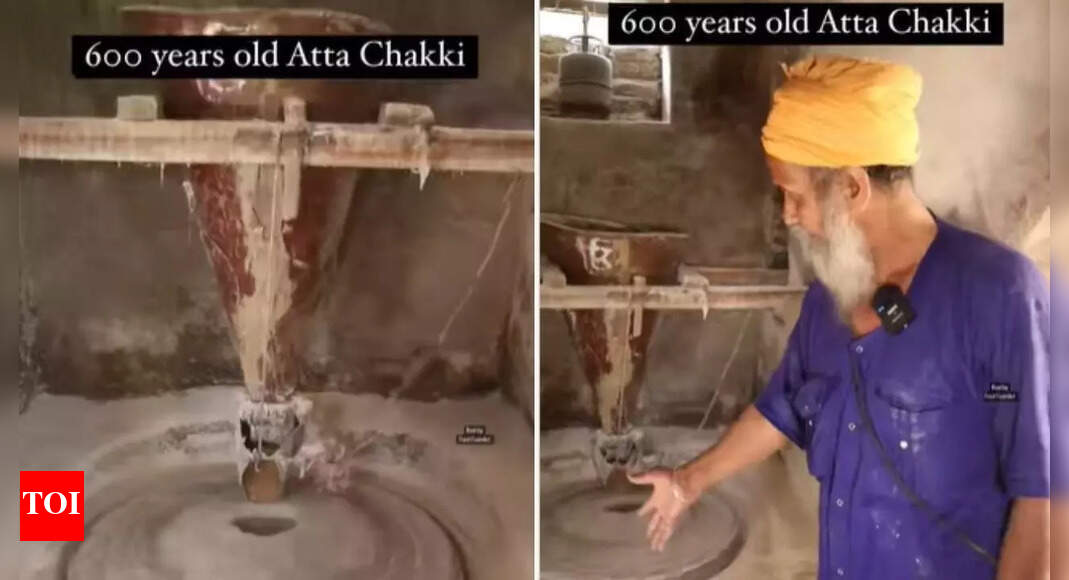 This 600 year old chakki in Punjab runs on water and is still ...