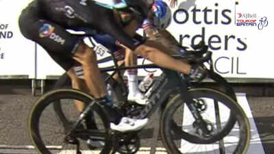 Dutch rider Cees Bol wins stage two of Tour of Britain in photo finish ...