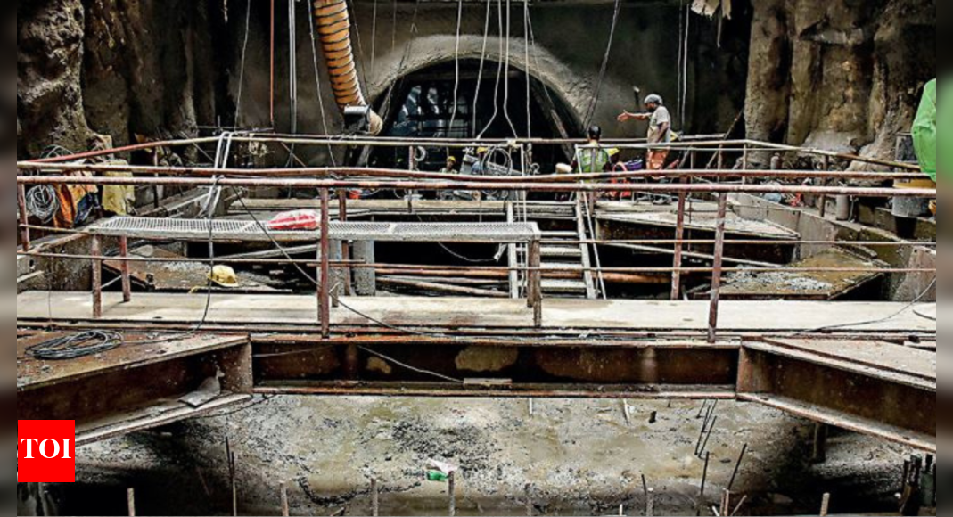 Bowbazar: Kolkata: Water pressure still high below Bowbazar Metro cave ...