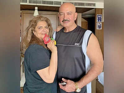 Rakesh Roshan receives a sweet birthday wish from wife Pinkie | Hindi ...
