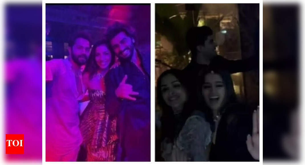 Varun Dhawan, Arjun Kapoor and Malaika Arora dance the night away at Arpita Mehta and Kunal ...