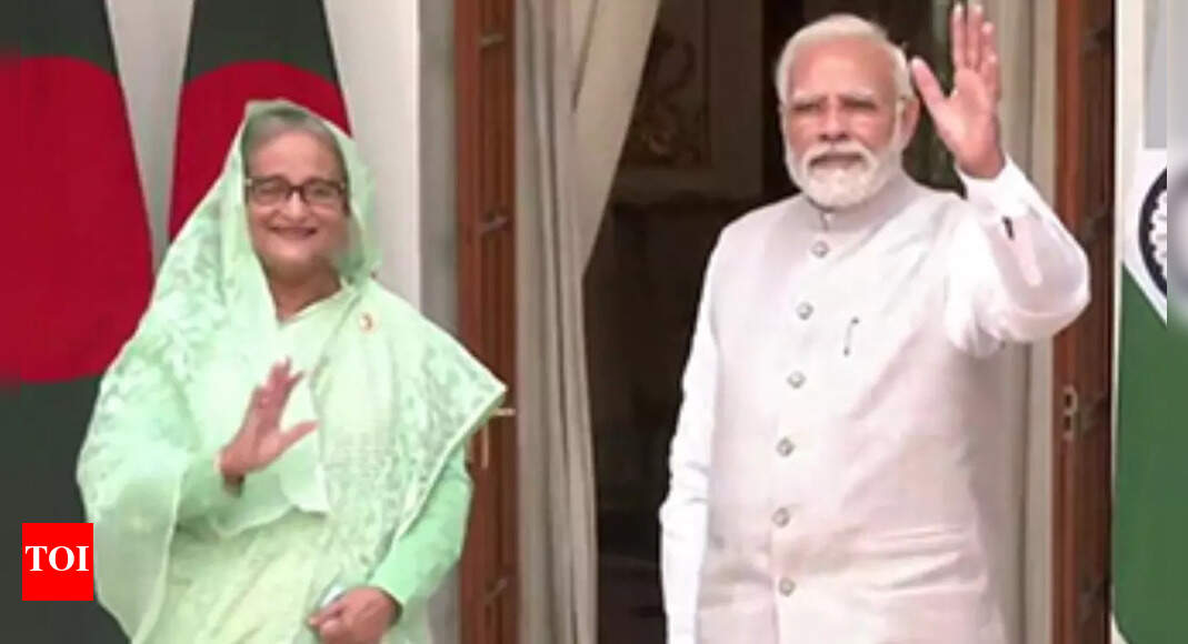 Hasina: Sheikh Hasina meets Indian counterpart Narendra Modi at ...