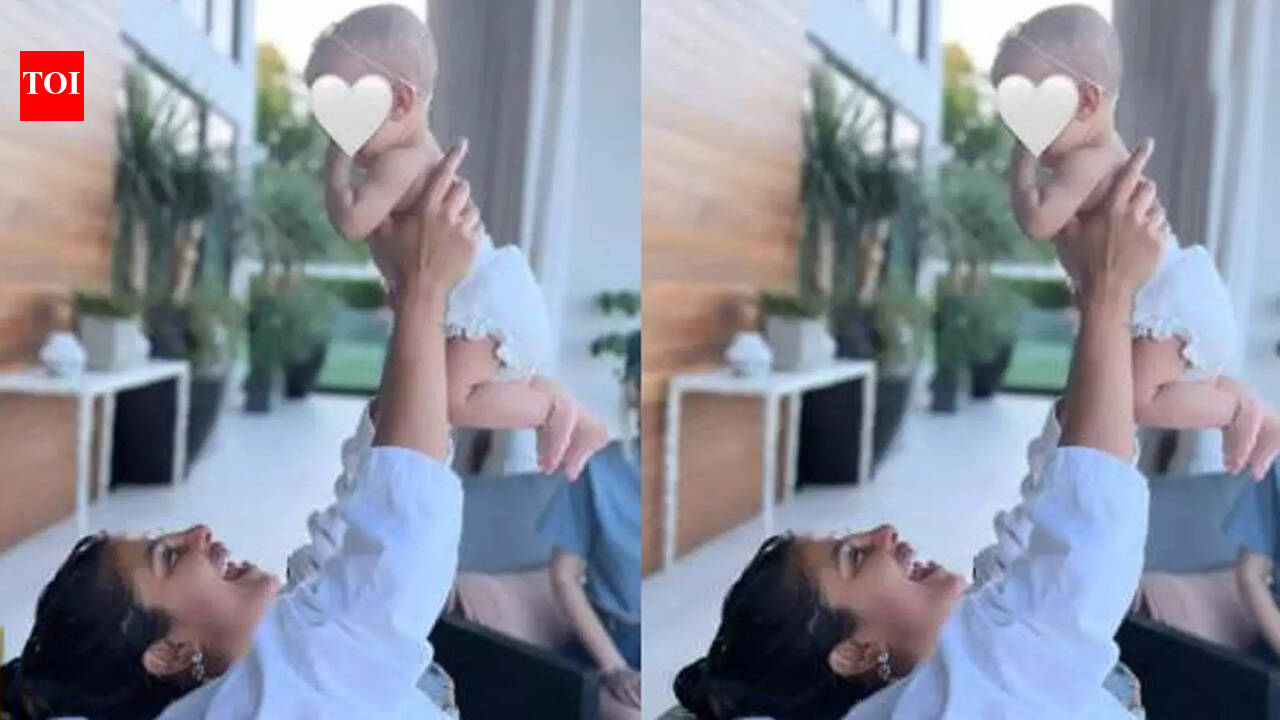Viral picture! Priyanka Chopra plays with her daughter Malti Marie ...