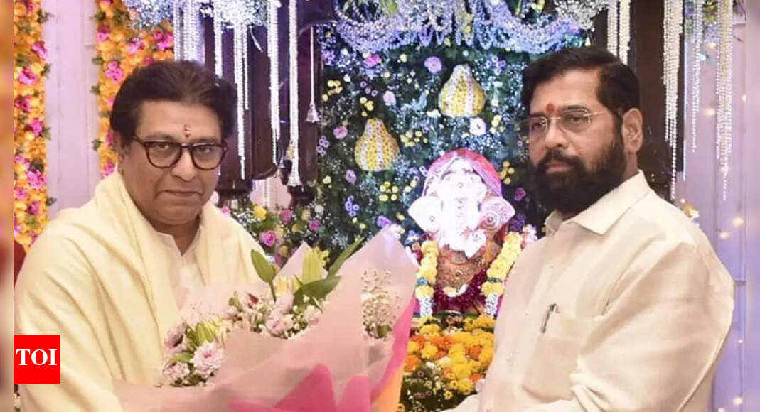 Raj Thackeray visits Maharashtra CM Eknath Shinde’s officials residence ...