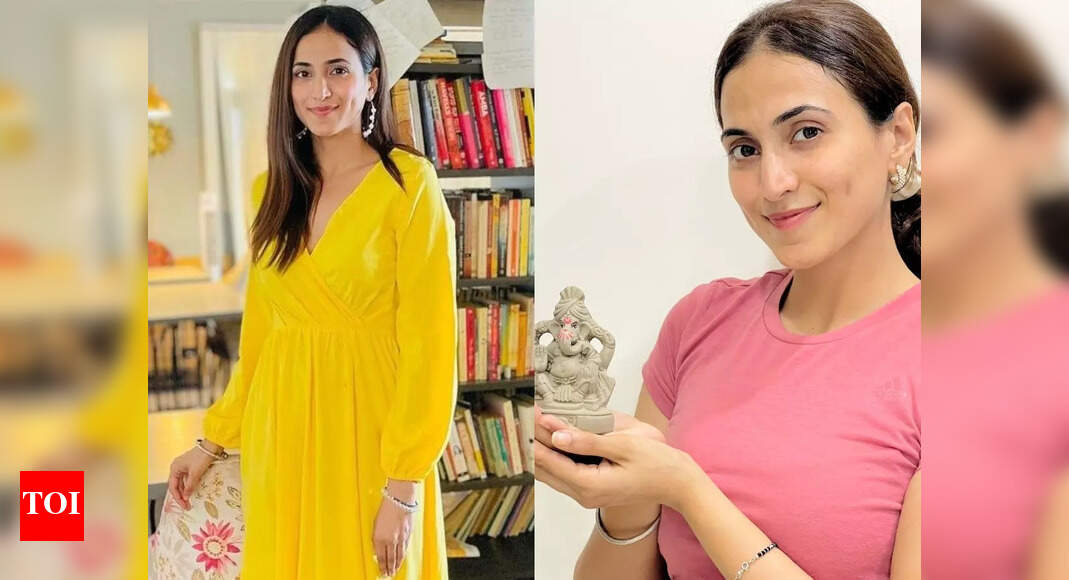 Actress Hashneen Chauhan finally celebrates Ganesh Utsav | Punjabi ...