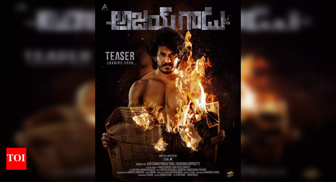 Biggboss fame Ajay Kathurvar's "Ajay Gadu" first look launched by Satya ...