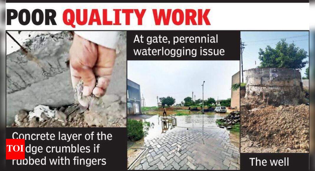 NMRDA builds 10ft parapet around well to show it as 40ft deep | Nagpur ...