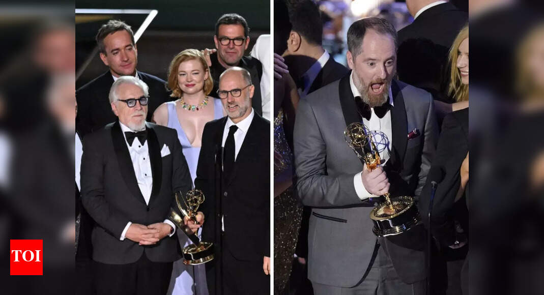 'Succession,' 'Ted Lasso' top Emmys; 1st time winners shine - Times of ...